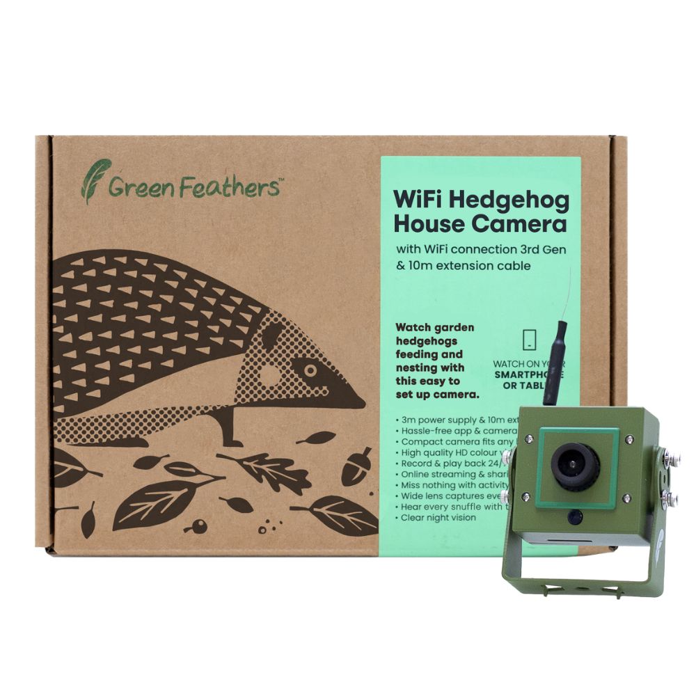 Hedgehog House Camera | Hedgehog Camera | Green Feathers