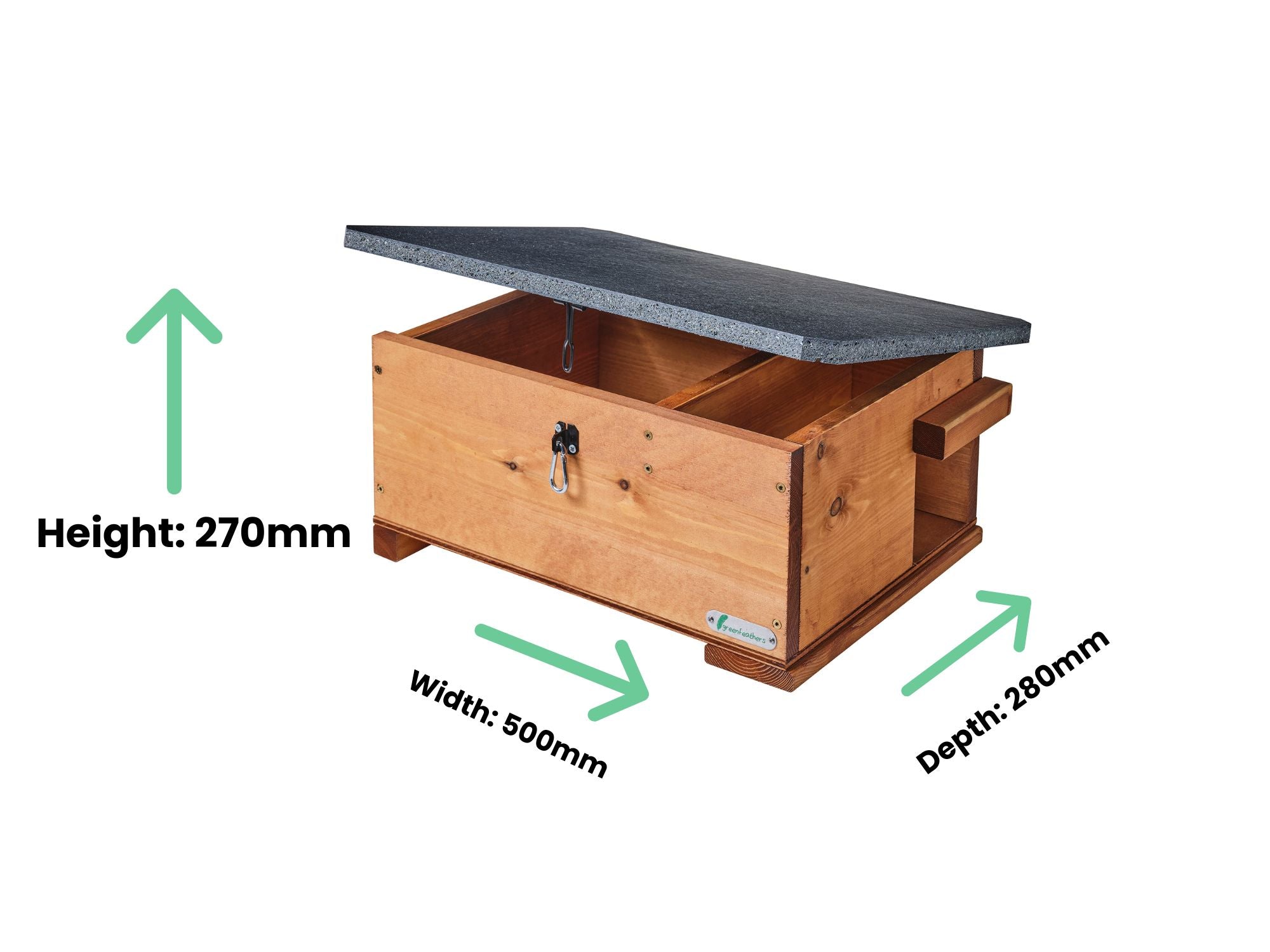 Hedgehog Hibernation Box - Best Hedgehog House | Green Feathers