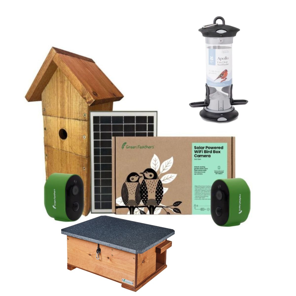 HD Bird Box Cameras | Watch Birds Nesting Live in HD - Green Feathers