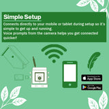 WiFi Side View Bird Box Camera Ultimate Bundle | Green Feathers