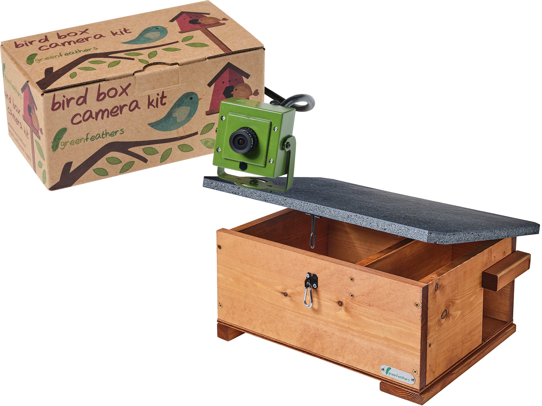 Hedgehog Box HD IP Camera Kit | Green Feathers